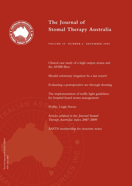 JSTA December 2009 - Australian Association of Stomal Therapy ...