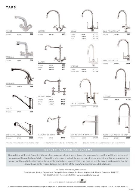 LP106049 Omega price list Q4 - Kitchens123