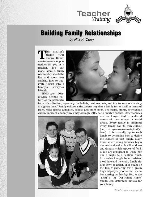 Building Family Relationships - Word Aflame Publications