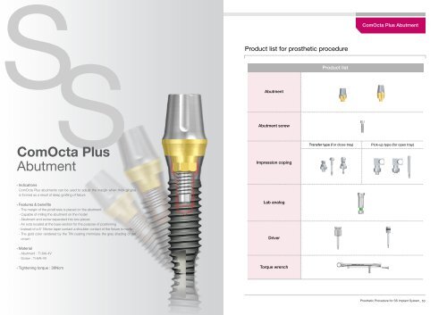 SS Prosthetic Manual2 - Osstem