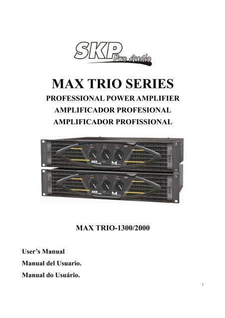 MAX TRIO SERIES - SKP Pro Audio