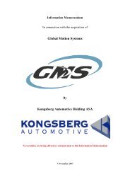 Raufoss Couplingsâ ¢ Evolution - Kongsberg Automotive