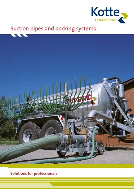 garant suction pipes and docking systems â the ... - Kotte Landtechnik