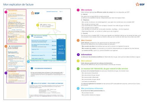 Mon explication de facture - EDF