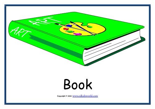 Stationery Flashcards - ESL Kids World