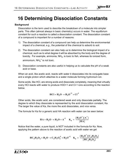 16 Determining Dissociation Constants