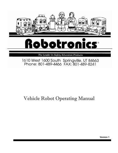 Vehicle ver.1 - Robotronics