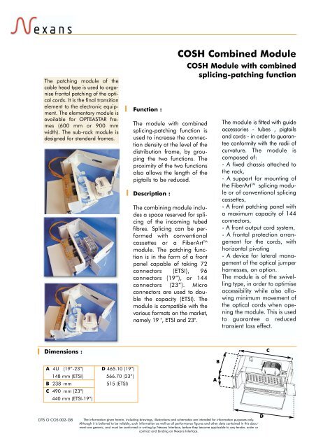 COSH Combined Module - Nexans