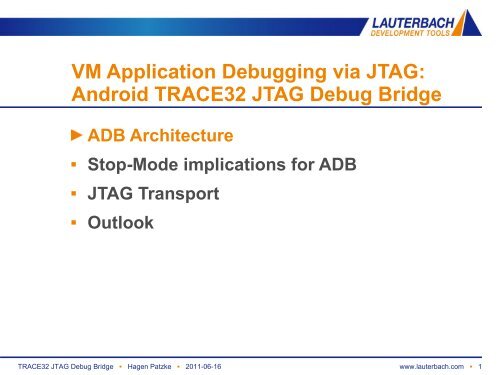Android TRACE32 JTAG - Lauterbach
