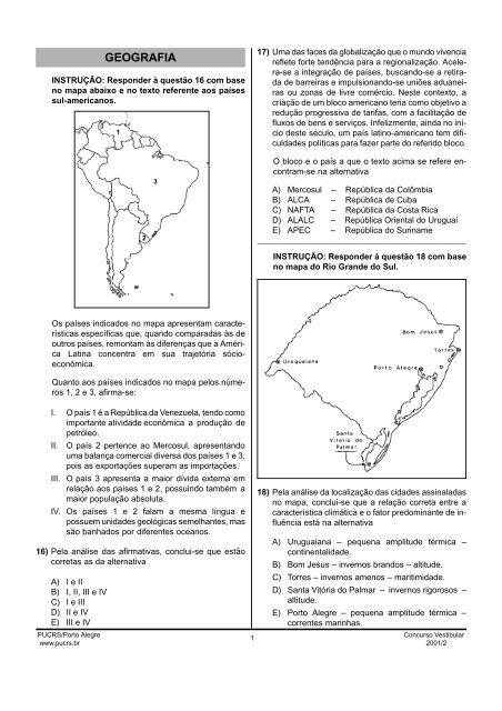 GEOGRAFIA - pucrs