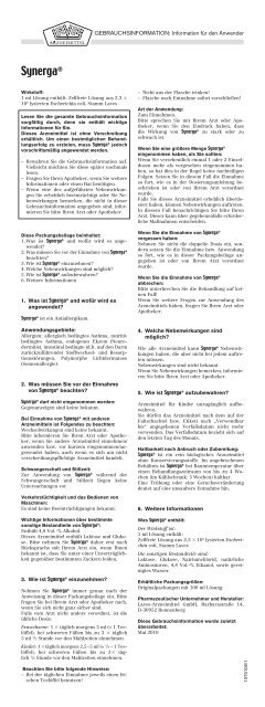 Synerga® - Laves-Arzneimittel GmbH