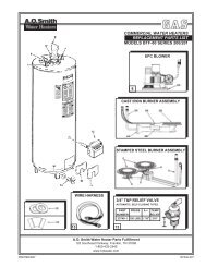 pgc/fcg/fgr/fsg - A.O. Smith Water Heaters