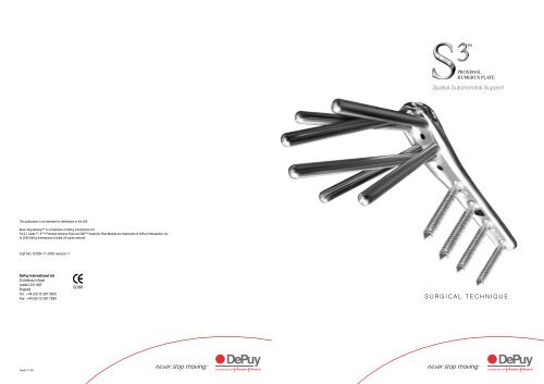 S3Ã¢Â„Â¢ Proximal Humerus Plating System Surgical Technique - Biomet