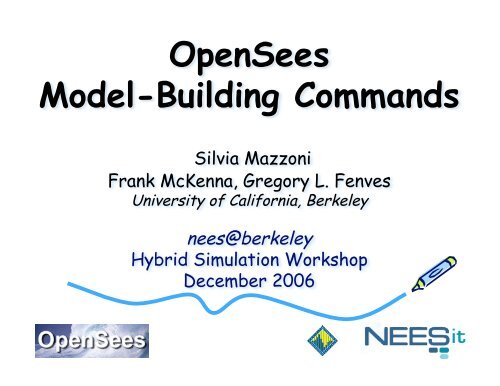 Opensees Model Building Commands Neesberkeley University