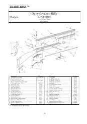 Hawken Rifle Schematic - Traditions Performance Firearms