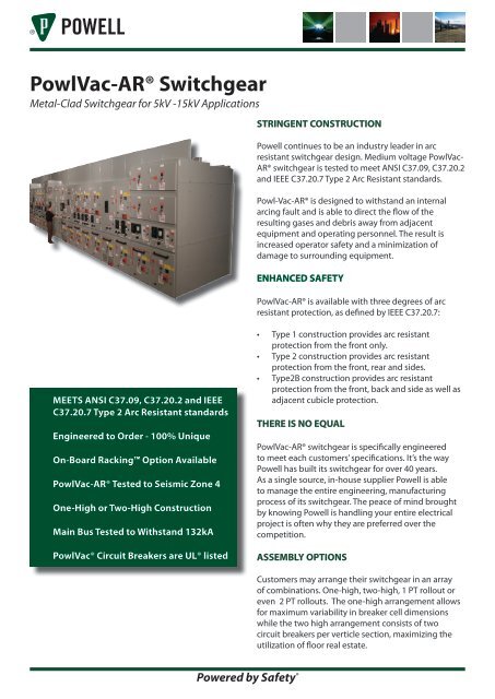 PowlVac-ARÂ® Switchgear - Powell Industries, Inc.