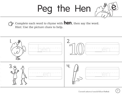 Peg the Hen - Starfall