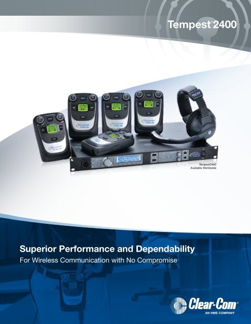 TempestÂ®2400 - AV-Projektering