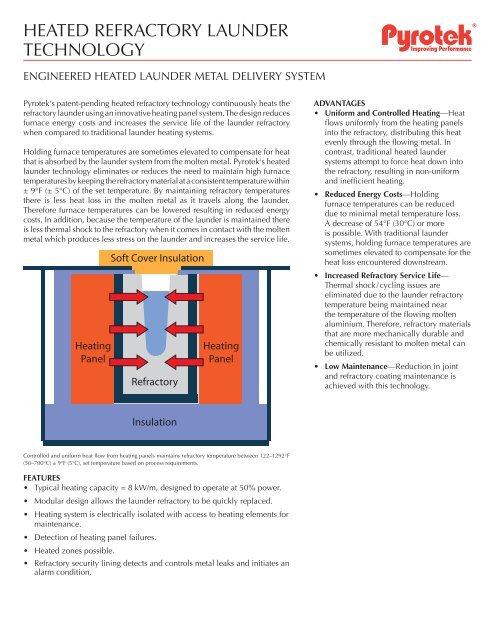 Heated Refractory Launder Technology - English (Letter) - Pyrotek
