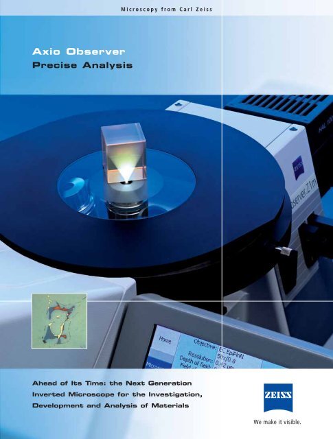 Axio Observer - Carl Zeiss International