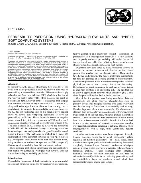 Permeability Prediction Using Hydraulic Flow Units and ... - OnePetro