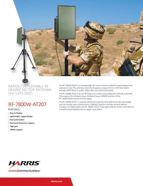 RF-7800W-AT207 - Harris Corporation