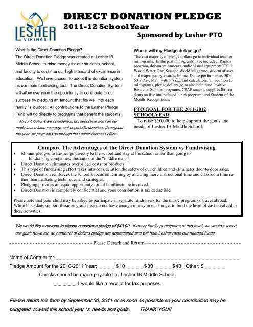 Direct Donation Form