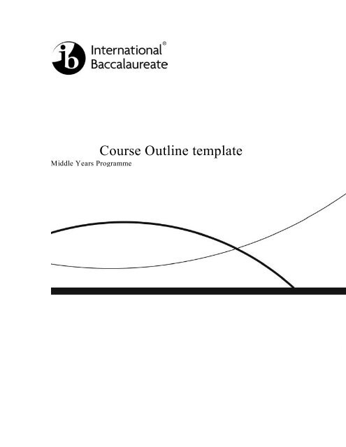 Course Outline template