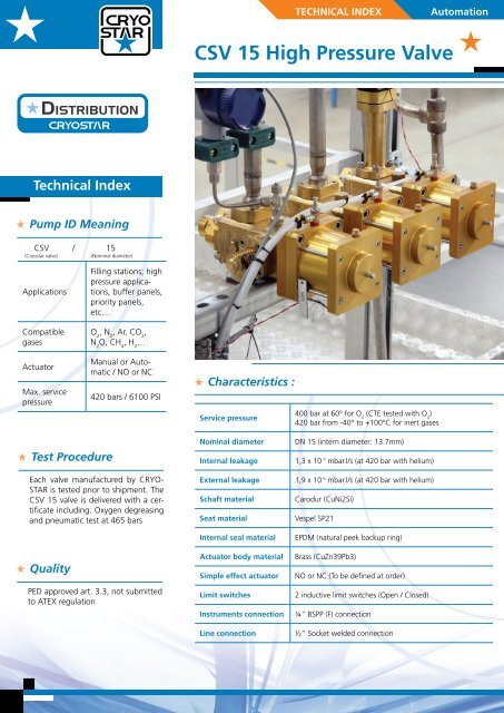 Download the data sheet - Cryostar