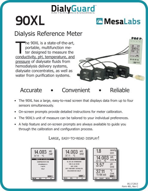 90XL Brochure - Mesa Labs