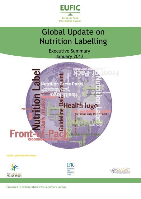 Global Update on Nutrition Labelling - The European Food ...