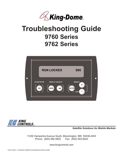 Troubleshooting Guide - King Controls