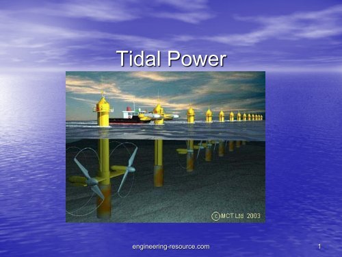 Tidal Energy Power Plant Ppt