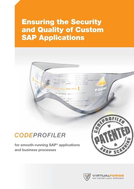 product brochure - Virtual Forge