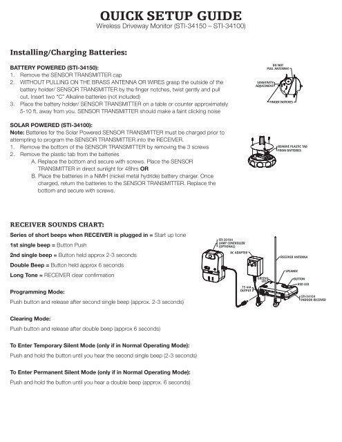 Quick Set-up Guide - DIYControls