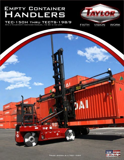 Empty Container Handlers Brochure - Taylor Machine Works