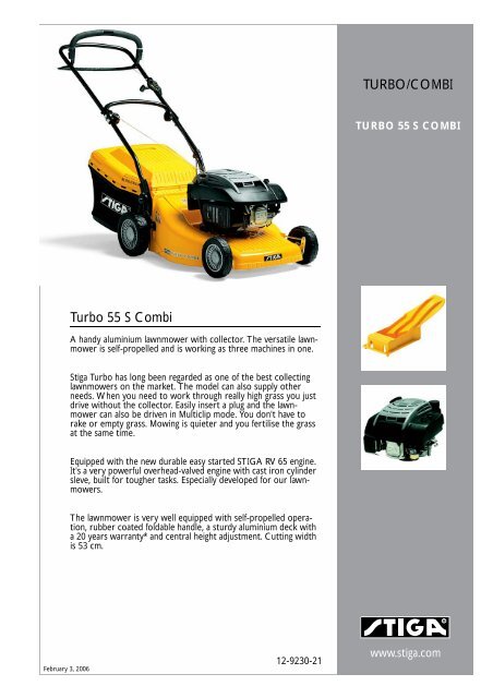 Turbo 55 S Combi TURBO/COMBI - Stiga.org