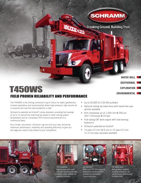 T450WS Literature File - Schramm Inc.