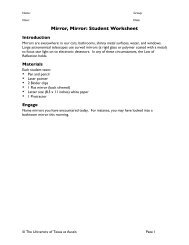 Mirrors Worksheet