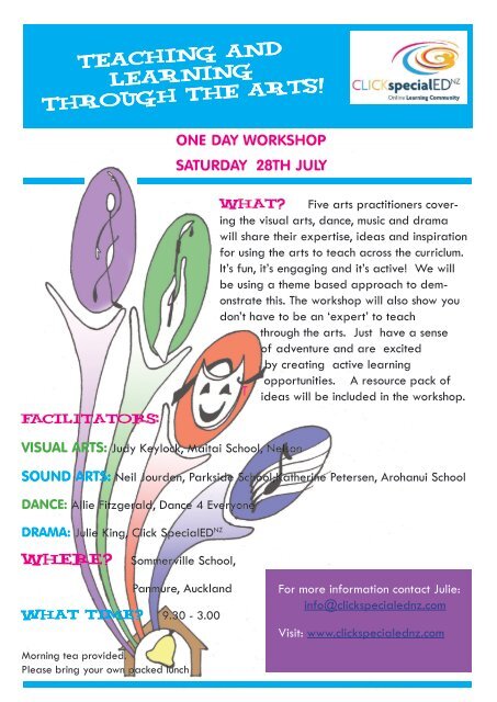 teaching and learning through the arts! - ClickSpecialEdNZ