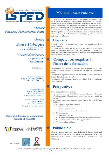 isped master santé publique