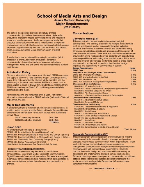 School of Media Arts and Design