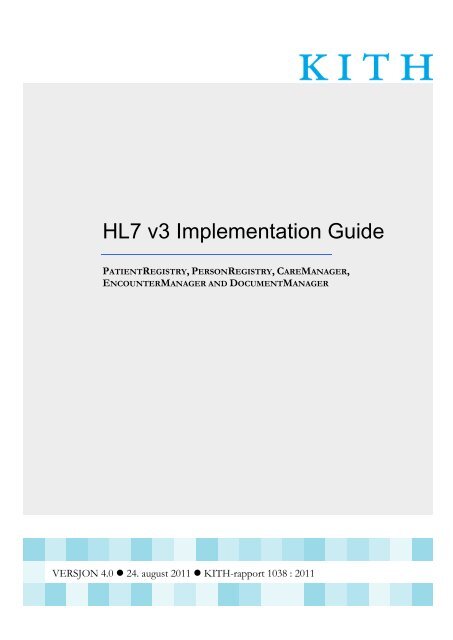 Hl7 V3 Implementation Guide Nasjonal Ikt 3607