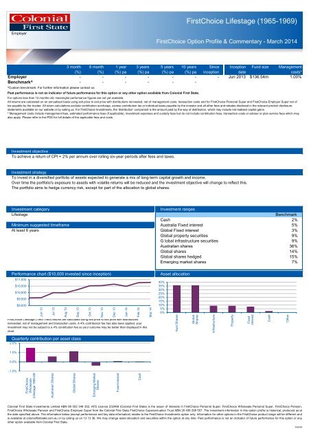 FirstChoice Lifestage (1965-1969) - Colonial First State