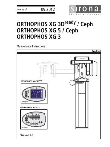 GALILEOS ORTHOPHOS XG 3D - Sirona