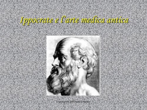 Ippocrate e l'arte medica antica