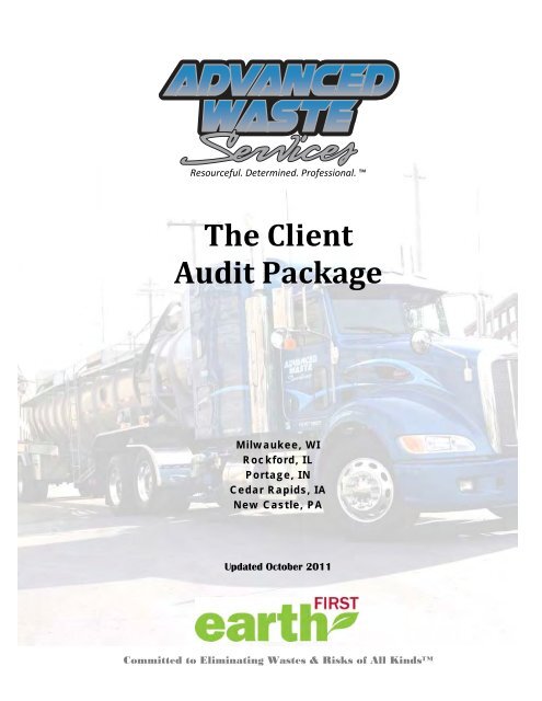 Client Audit Package - Advanced Waste Services