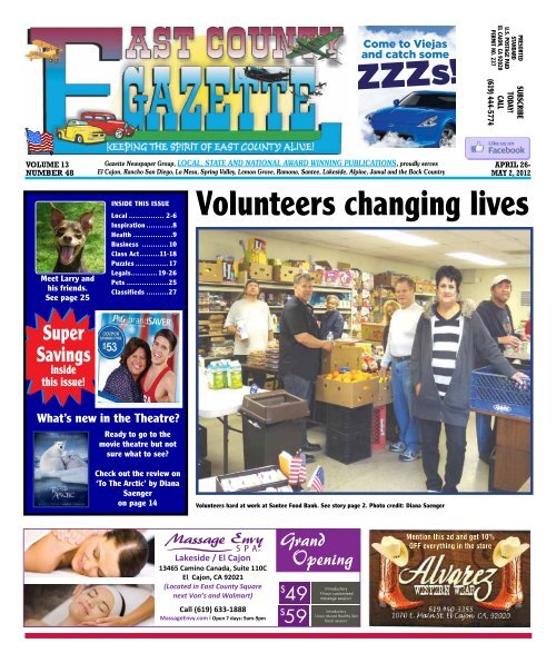 April 26 - East County Gazette