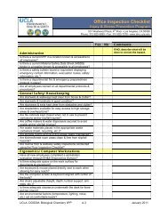 OFFICE AREA INSPECTION CHECKLIST - Pathology and ...