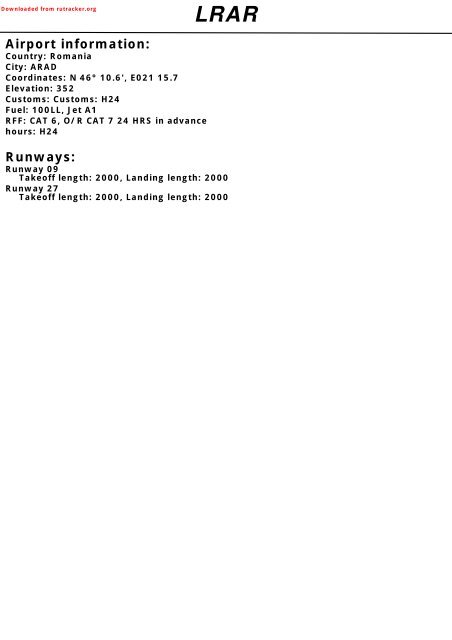 JeppView : LRAR (8 charts)